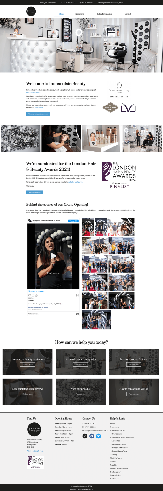 Immaculate Beauty | Portfolio | Masterplan Digital